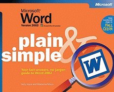 Amazon.com: Microsoft Word 2002 Plain & Simple (02) by Joyce, Jerry ...