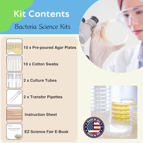 EZ BioResearch Kids Bacteria Science Kit - Ages 5+ - Future of Education