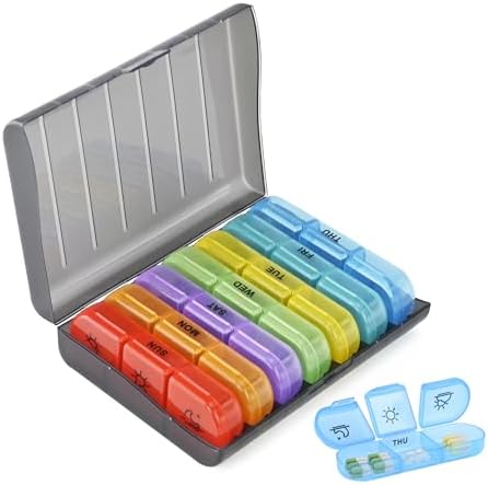 Amazon.com: Daviky Extra Large Pill Box Organizer - 7 Day AM/PM, XL ...