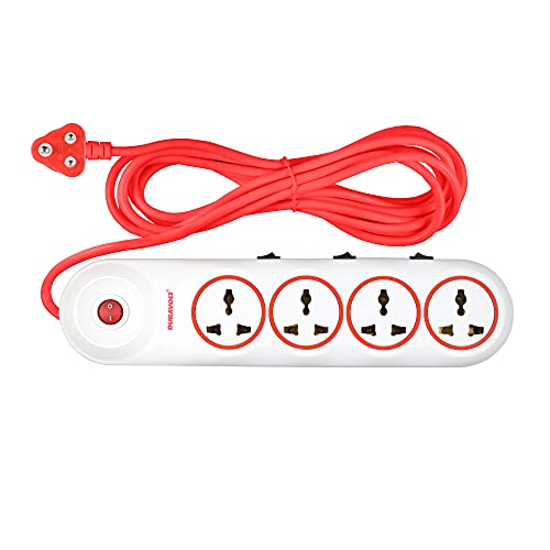 Duravolt Electrical Cable Red Extension Board with Red Color Cord,4 ...