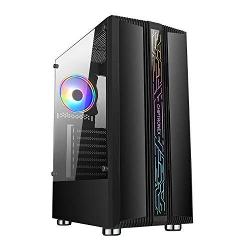 CHIPTRONEX OMG RGB Mid Tower ATX Gaming Cabinet RGB Strip Tempered ...