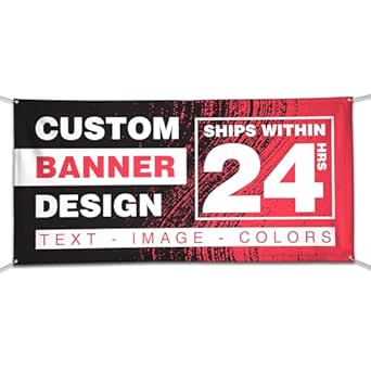 Customized Banner Full Color Printing, Custom Banner, 13oz Vinyl for ...