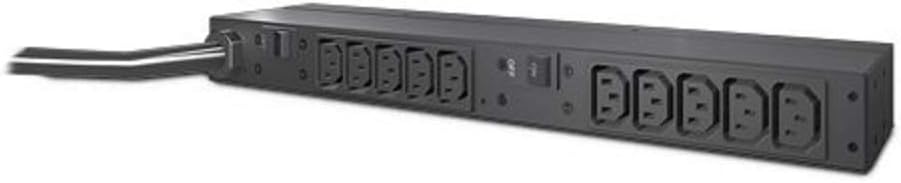 Amazon.com: APC Rack Mount PDU, Basic 200V-230V/30A, (10) Outlets, 1U ...