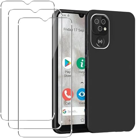 carinacoco Case for Doro 8100/Doro 8100 Plus with 3 Tempered Glass ...