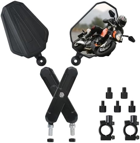 Amazon.com: SHEJISI Adventure Bike Mirrors, Motorcycle Mirror Fits RAM ...