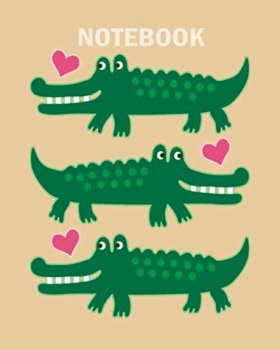 Amazon.co.jp: Notebook: alligator crocodile trio - 50 sheets, 100 pages ...