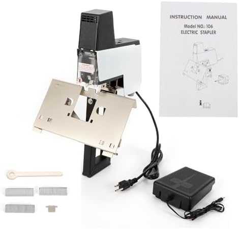 Amazon.com : LIAPDG 110V/60HZ Auto Electric Saddle Stapler - Heavy Duty Flat & Book Binding ...