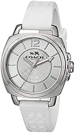 Amazon.co.jp: コーチ 時計 レディース COACH アウトレット Boyfriend ボーイフレンド ホワイト シリコン 腕時計 ...