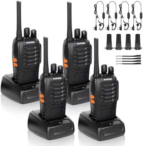 Walkie Talkie 16 Channels CTCSS/DCS - Rechargeable Walkie Talkie 1500 ...
