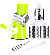 Amazon.com: All Style by Patel Rotary Cheese Grater, Kitchen Mandoline ...