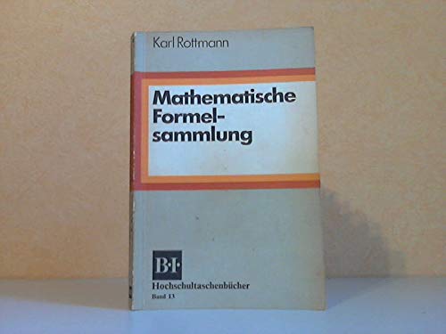 Mathematische Formelsammlung: Amazon.co.uk: 9783411000135: Books