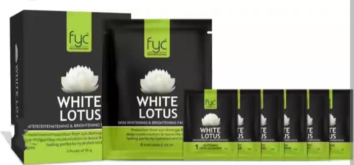 Generic White Lotus Facial Kit (Pack of 5) for Face - Brightening and ...