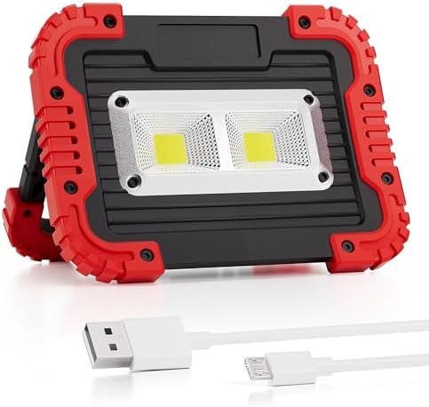 Tresda 100W COB Rechargeable Work Light, 7000LM Cordless LED Work ...