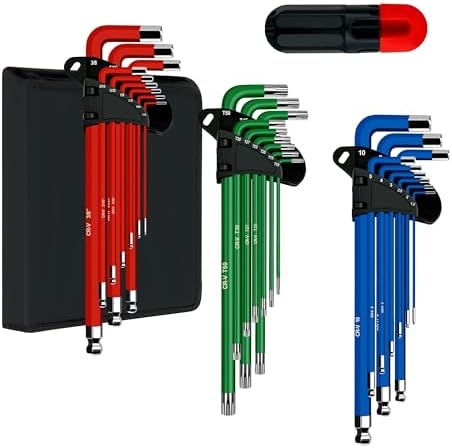 C&T 27-Piece Allen Wrenches Sets, Allen Key Set, SAE(1/16"-3/8 ...