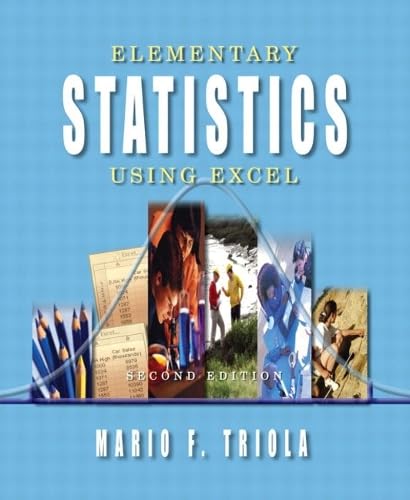 Amazon.com: Elementary Statistics Using Excel,2nd Edition: 9780201775693: Triola, Mario F.: Books