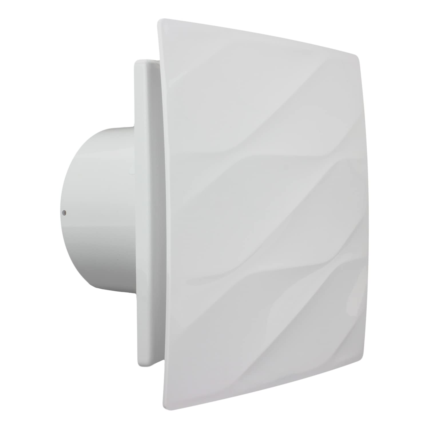 VENTS AirWaves 100 mm Modern Stylish Quiet Bathroom Extractor Fan with ...