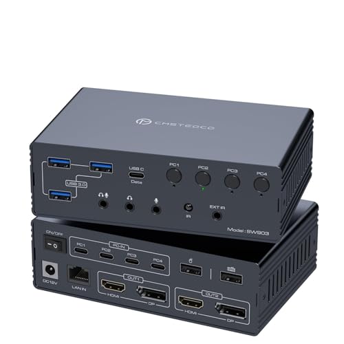 9 Best 4 Monitor KVM Switch | 4 Screens, 1 Keyboard, Zero Lag