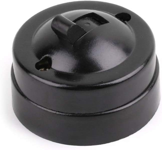 Single Control Switch – 1pc Retro 6A 250V 1500W Round Light Switch ...