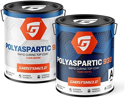 Ghostshield Polyaspartic 930-2 Gallon Kit - Fast Cure Topcoat Coating for Flake Floor Systems in ...
