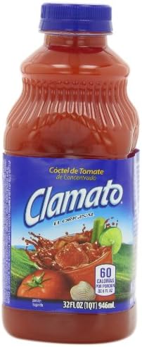 Amazon.com : Clamato Juice, 32-Ounce Bottles (Pack of 6) : Vegetable ...