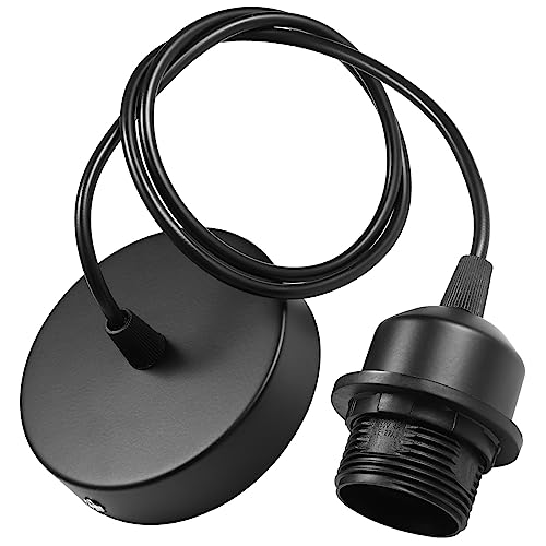 Tsling Ceiling Rose Pendant Lights-Industrial Pendant Fitting E27 Screw ...