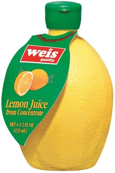 Amazon.com: Weis Quality, Lemon Juice From Concentrate, 4.5 Fl Oz ...
