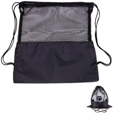 Jindizi Mesh Drawstring Bag Sports Ball Bag Drawstring Backpack Sports ...