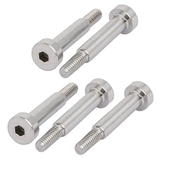 uxcell 5pcs 304 Stainless Steel Hex Socket Shoulder Bolt 5mm Shoulder ...