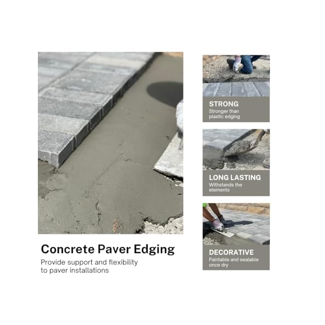 NorthRock Edge Loc - Concrete Paver Edger, Alternative to Wood Plastic ...