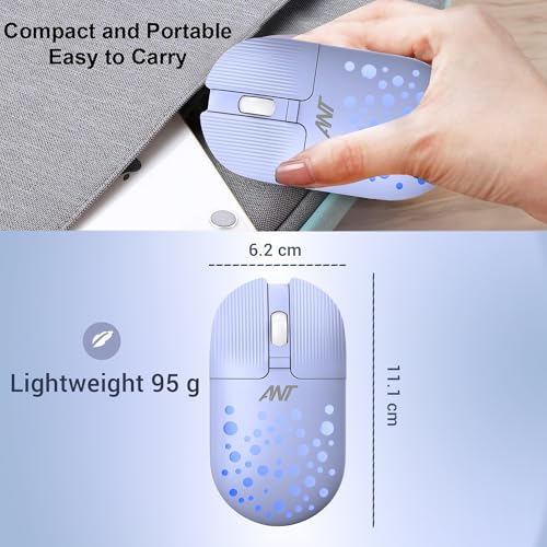 Ant Value FKAPU05 1600 DPI Wireless Mouse - Light Purple - Price History