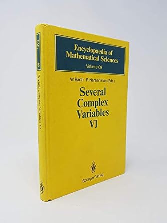 Amazon.com: Several Complex Variables VI: Complex Manifolds (Encyclopaedia of Mathematical ...