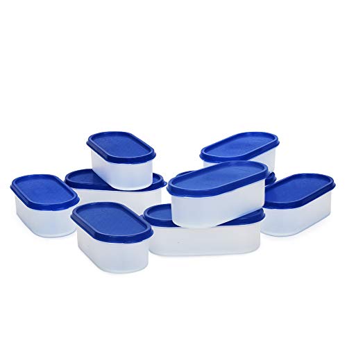 Buy Mahaware Modular Oval Plastic Kitchen Container Set,600 ml, Set of ...