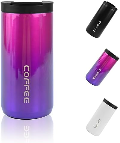 400ml Travel Mugs Stainless Steel Thermal Mug with Leakproof Lid Double Walled Insulated Coffee ...