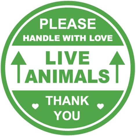 Amazon.com : YHNTGB 50 Pcs Live Animal Stickers Labels for Airline ...