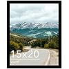 Amazon.com - QOTIB Wood 15x20 Picture Frame Black for Wall Hanging, 15 ...