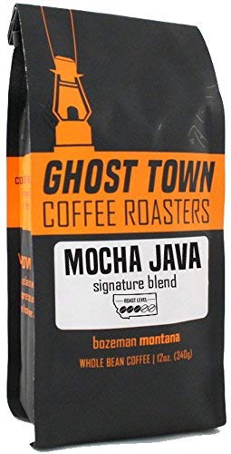 Amazon.com : Ghost Town Coffee Roasters "Mocha Java" Medium Roasted Whole Bean Coffee - 12 Ounce ...