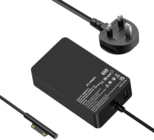 65W Surface Pro Charger Adapter Charger for Microsoft Surface Pro 3/4/5 ...