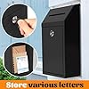 Amazon.com: Metal Locking Mailbox Wall Mounted RustMail Case Lockable ...