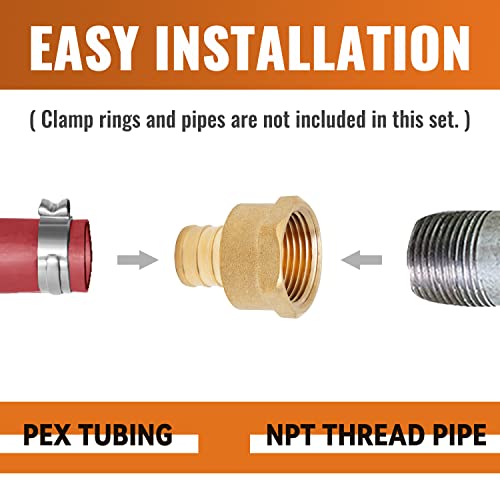 Snapklik.com : 3/4 Inch Pex Fittings, SUNGATOR 3/4 Pex X 3/4 Female NPT ...