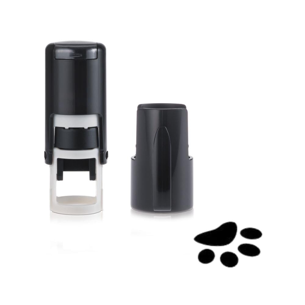 Paw Print Stamp – Loyalty Card Stamper - Self Inking Black Ink - Approx ...