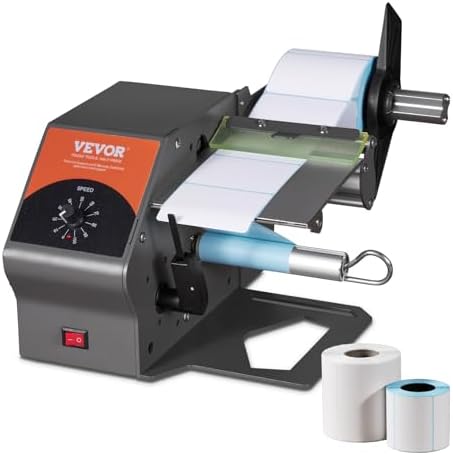 Amazon.com: VEVOR Automatic Label Dispenser, Width 0.2"-4.5"/5-115 mm ...