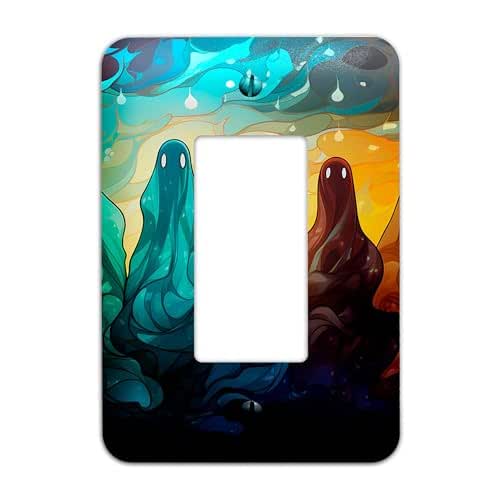 Amazon.com: Ghoulish Ghosts Halloween Metal Decorative Light Switch ...