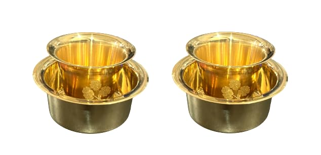 M&V CRAFT PURE BRASS LESAR COFFEE DABRA SET, Traditional Kumbakonam ...