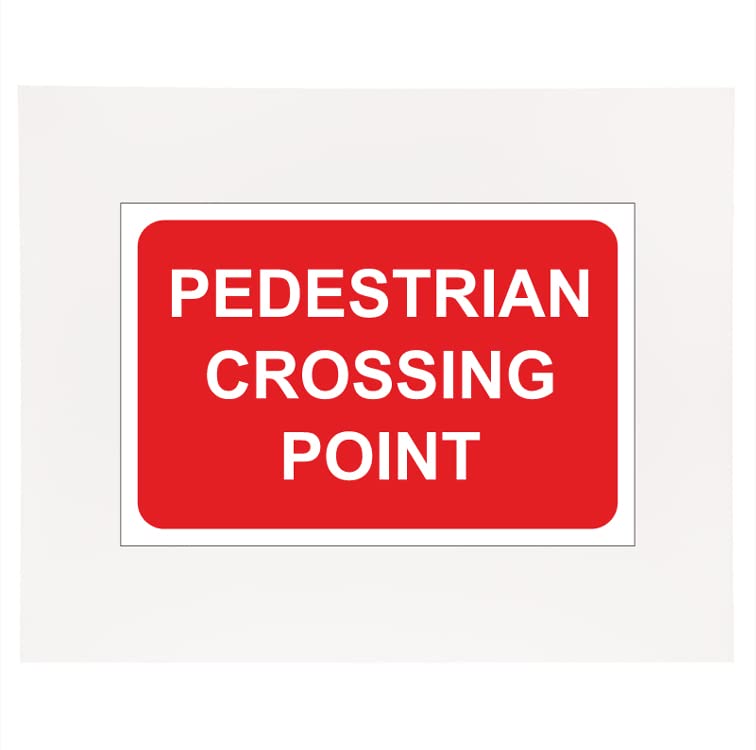 Buy Pedestrian Crossing Point Sign Sticker, Waterproof Sticker Signage ...