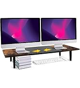 Amazon.com: Across-Star Dual-Monitor-Stand-Riser-For-Desk Adjustable ...