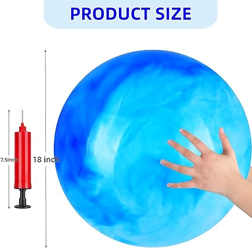 Snapklik.com : 2 Pcs 15 Inch Marbleized Bouncy Balls For Kids Large ...