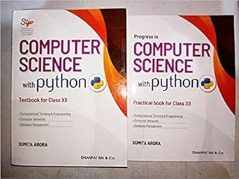 Computer Science With Python Textbook For Class 12 Latest syllabus 2023 ...