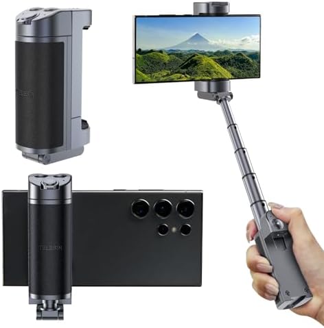 Amazon.com: TELESIN Phone Camera Grip for Smartphone, Bluetooth Mobile ...