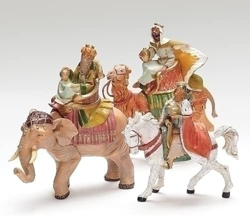 Amazon.com: Fontanini by Roman Inc., Three Kings on Animals, 5" Three ...