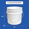 Amazon.com: ePackageSupply, 3.5 Gallon Plastic Bucket Only (Lid Not ...